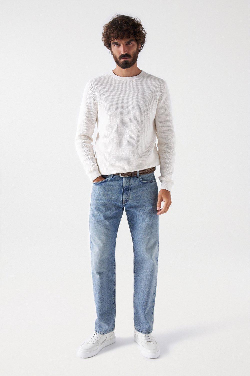 تسوق Blue Straight Jeans With Wash Effects Salsa Jeans | أزاديا ...