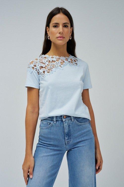 Salsa Jeans Embroidered Casual Bohemian T-Shirt | Azadea UAE