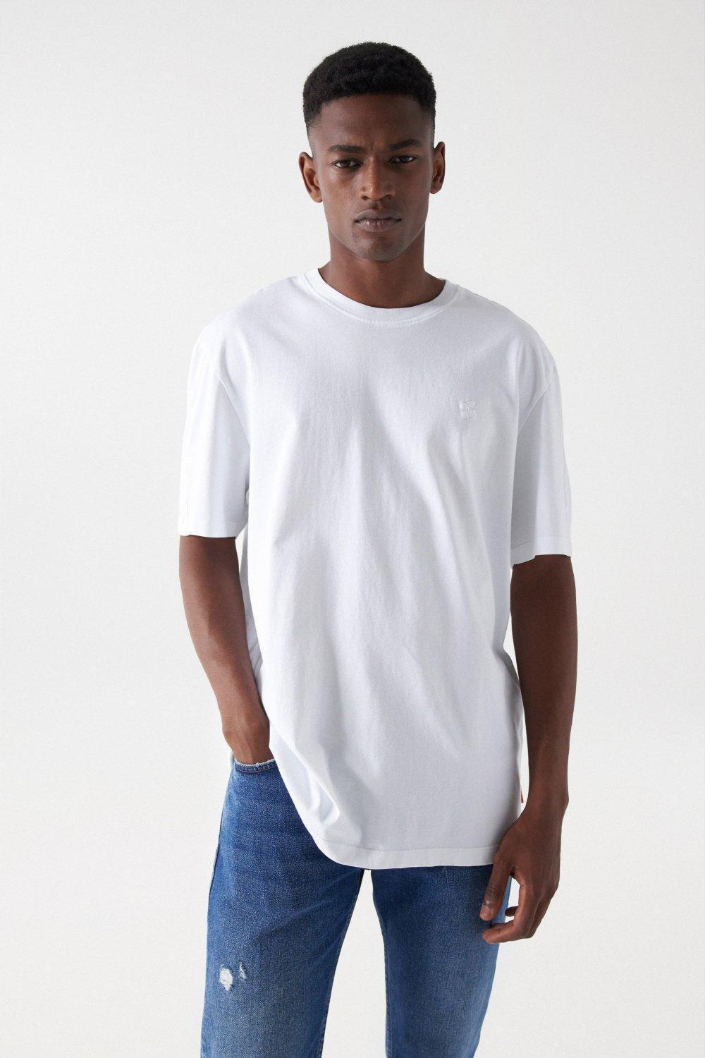 Salsa Jeans White T-Shirt With Salsa Logo | Azadea Qatar