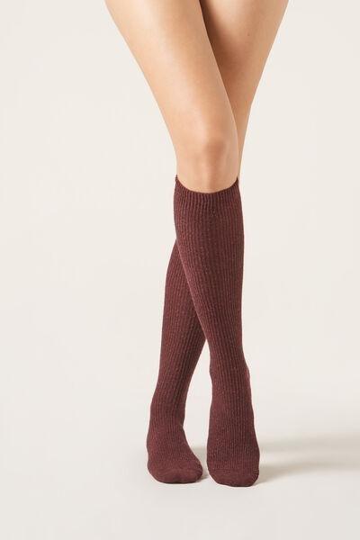 Calzedonia Red Long Socks With Wool | Azadea UAE