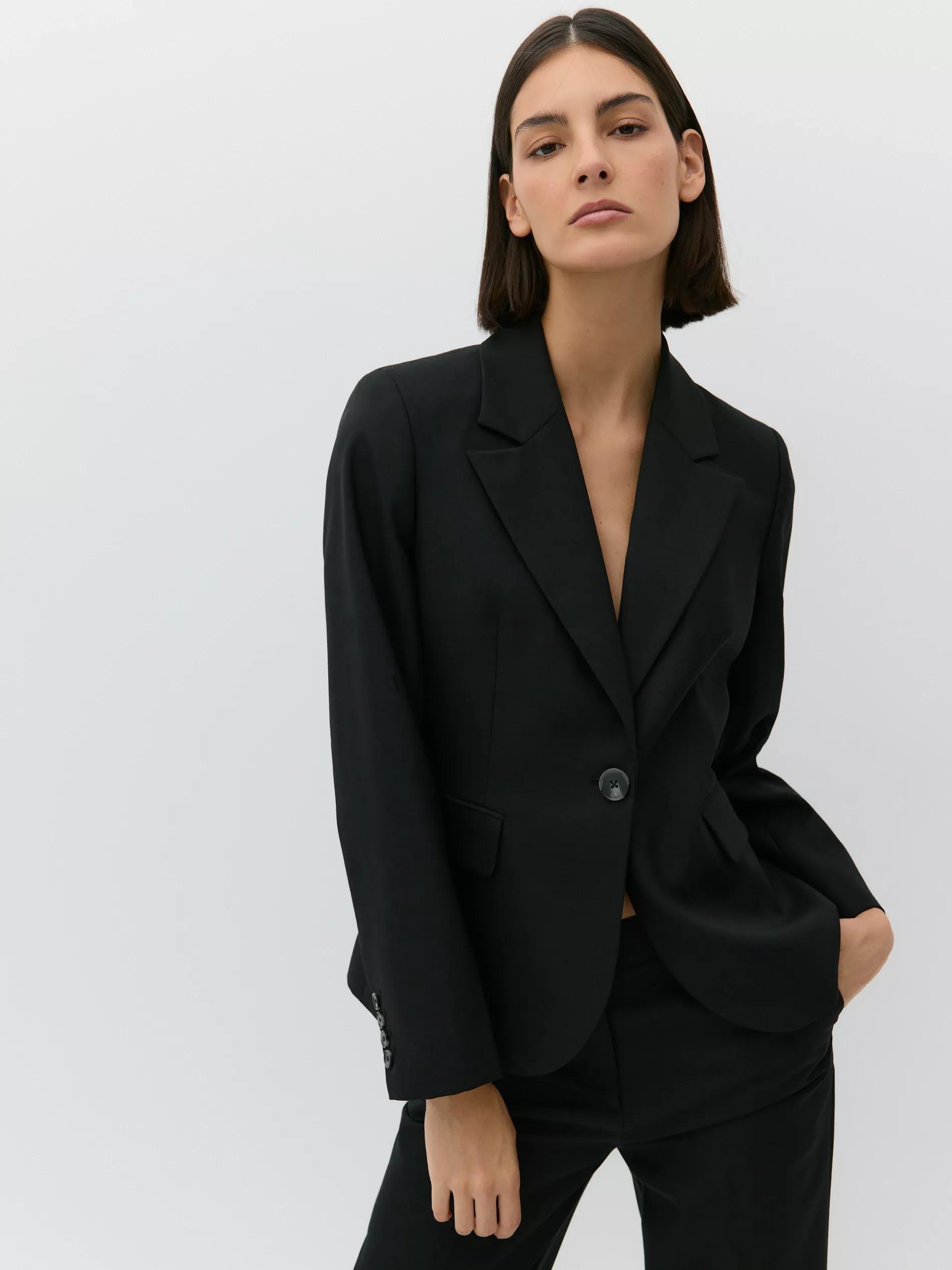تسوق Black Plain Single Breasted Blazer Reserved | أزاديا الإمارات ...