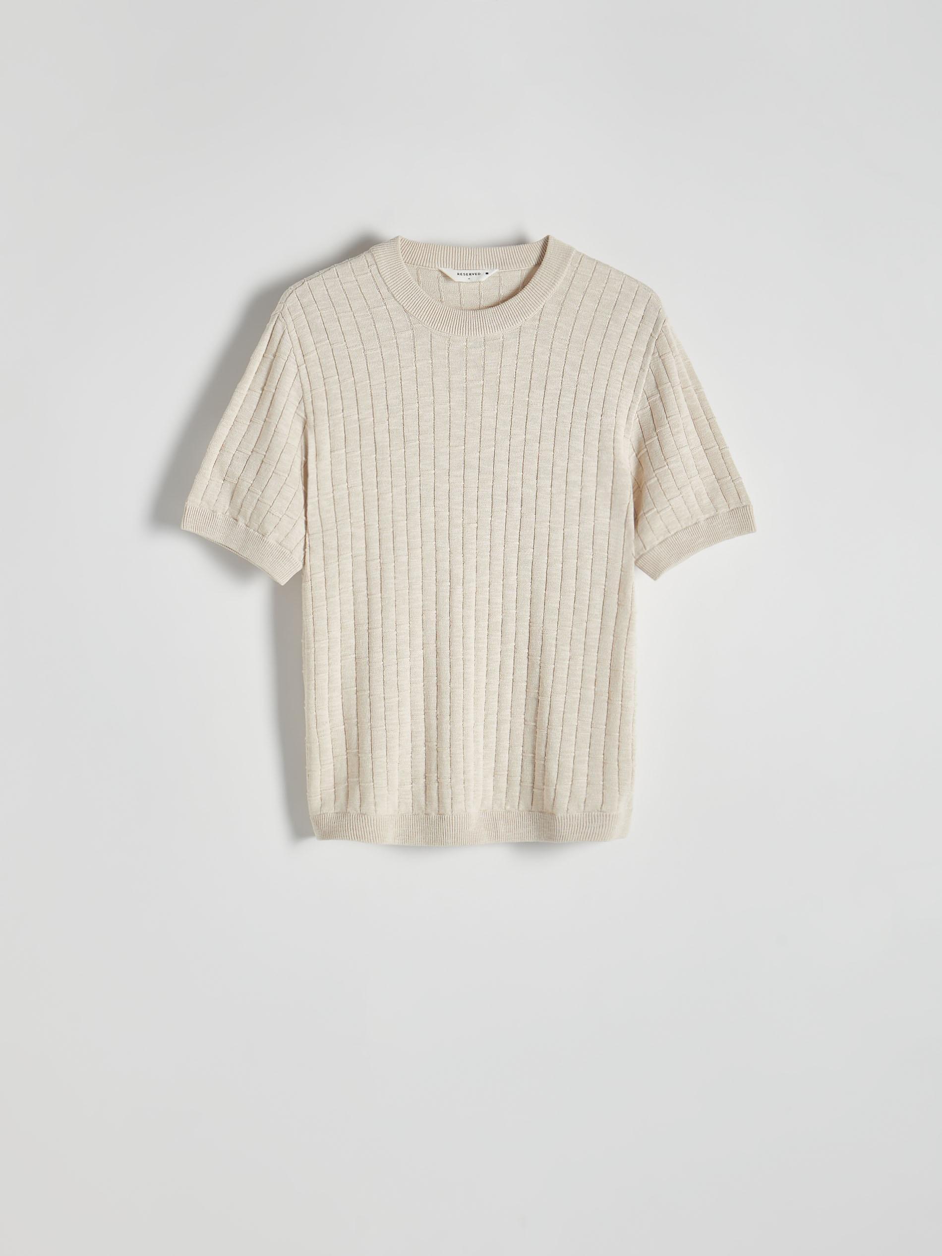 تسوق Beige Jumper In Textured Knit Reserved | أزاديا الإمارات العربية ...