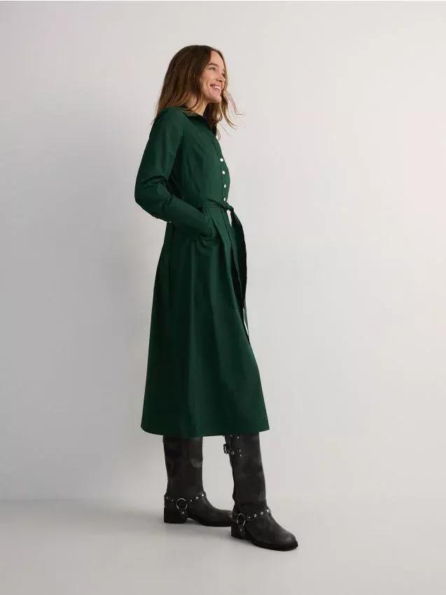 Reserved Green Midi Dress | Azadea Kuwait