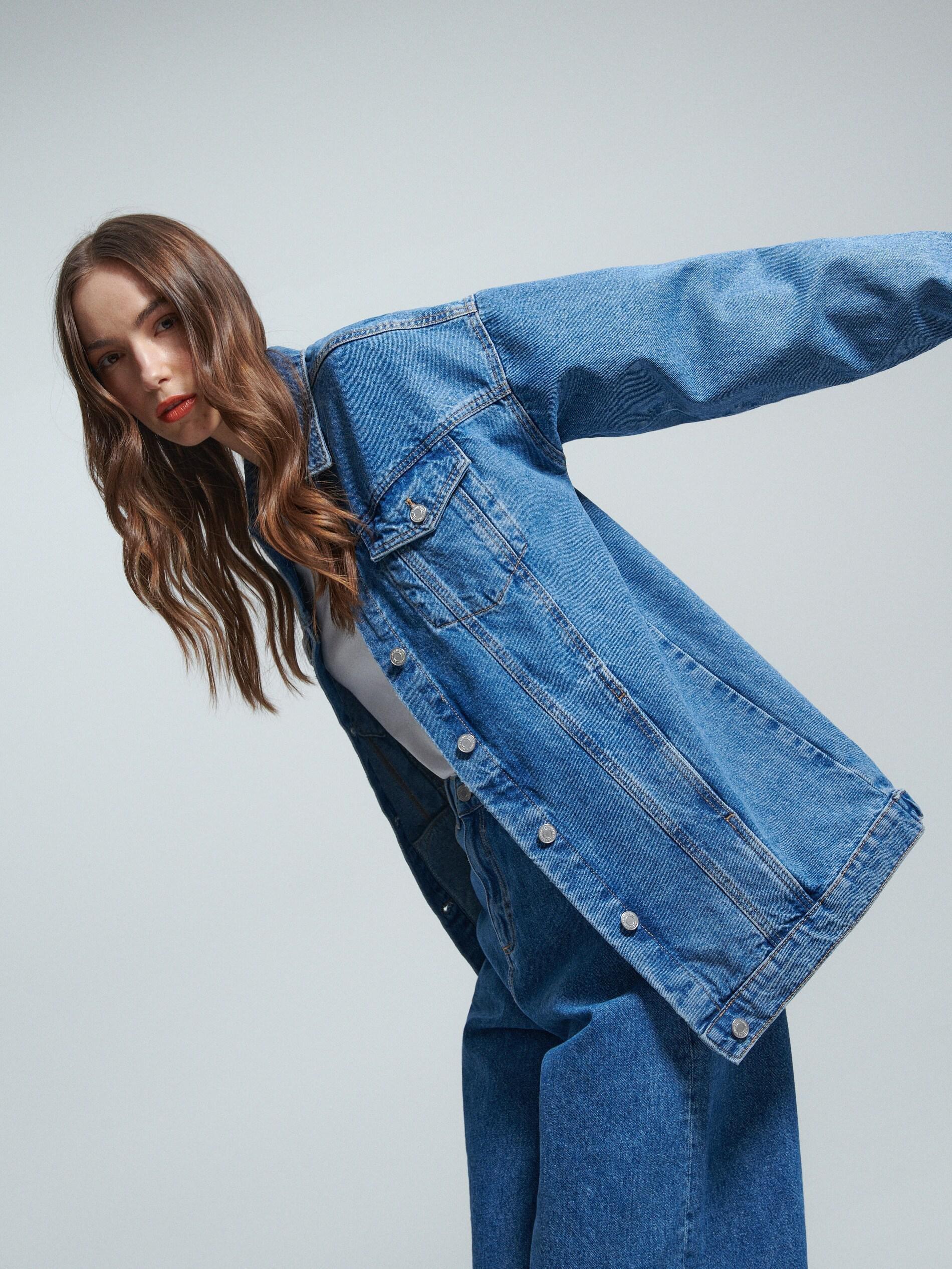Reserved Blue Denim Jacket | Azadea Kuwait