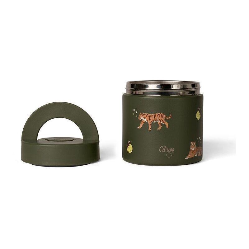 CITRON Citron Stainless-Steel Food Jar 350ml - Tiger | Azadea UAE