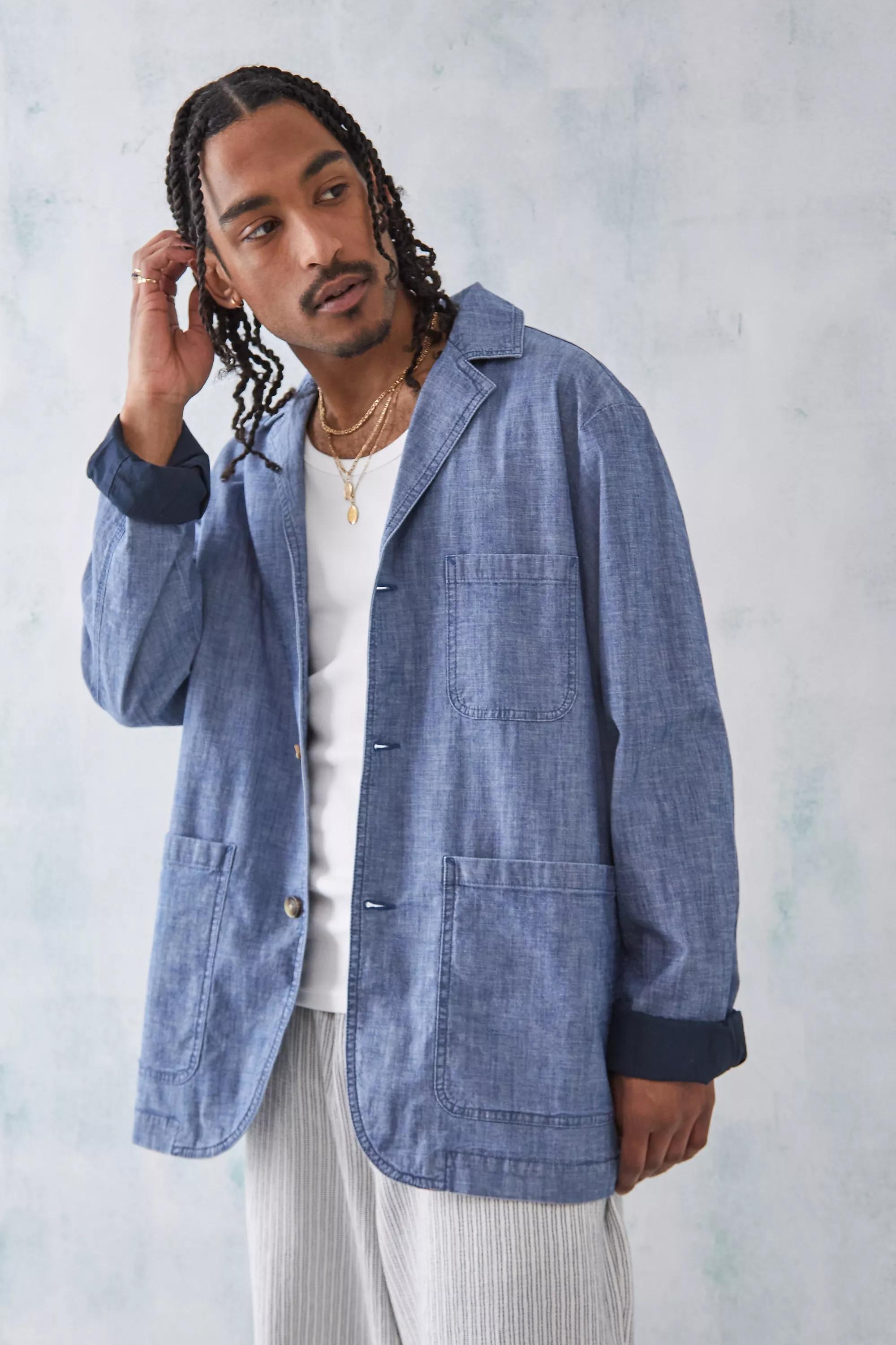 Urban Outfitters Blue Loom Chambray Work Jacket | Azadea UAE