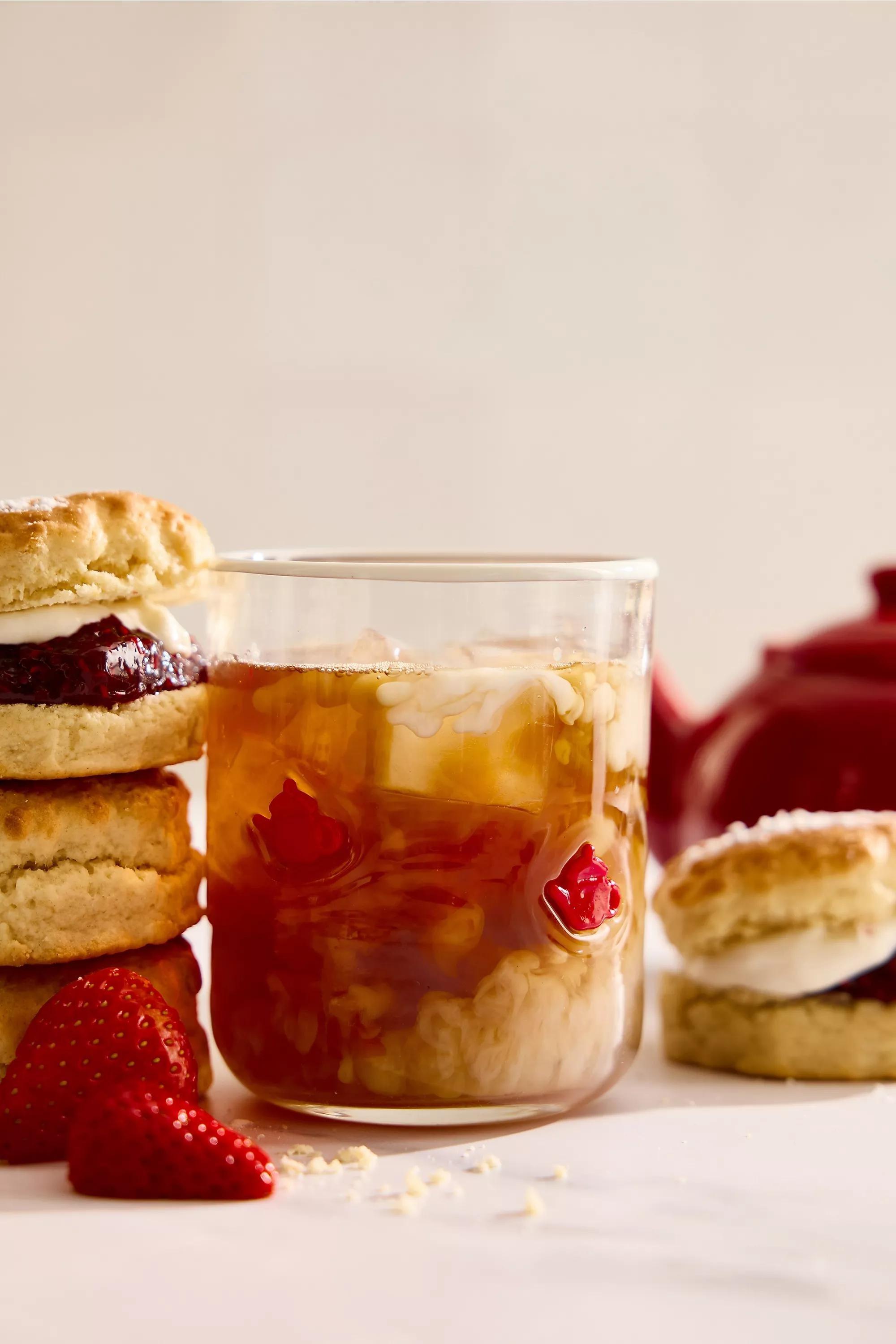 Anthropologie The Icon Juice Glass, Red | Azadea UAE