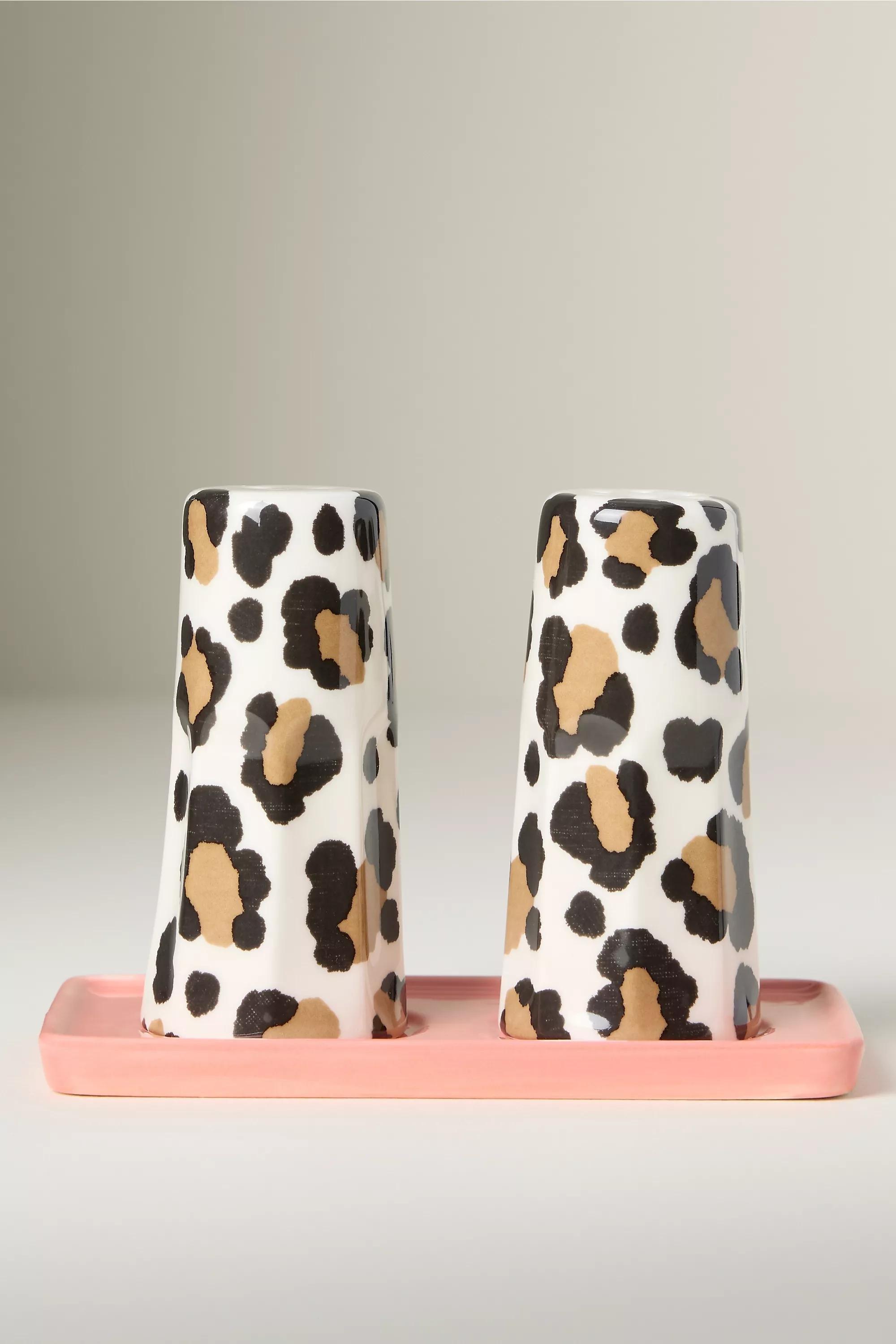 Leopard Chintzware Leopard Stoneware Salt And Pepper Shakers | Azadea UAE