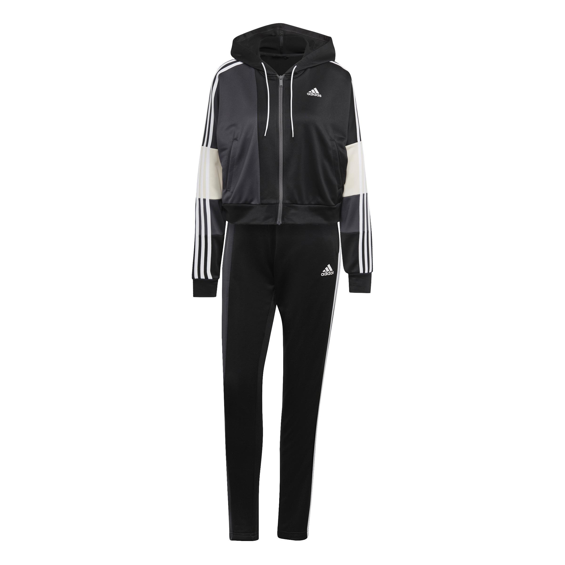 adidas Bold Block Tracksuit black Female Adult | Azadea Lebanon